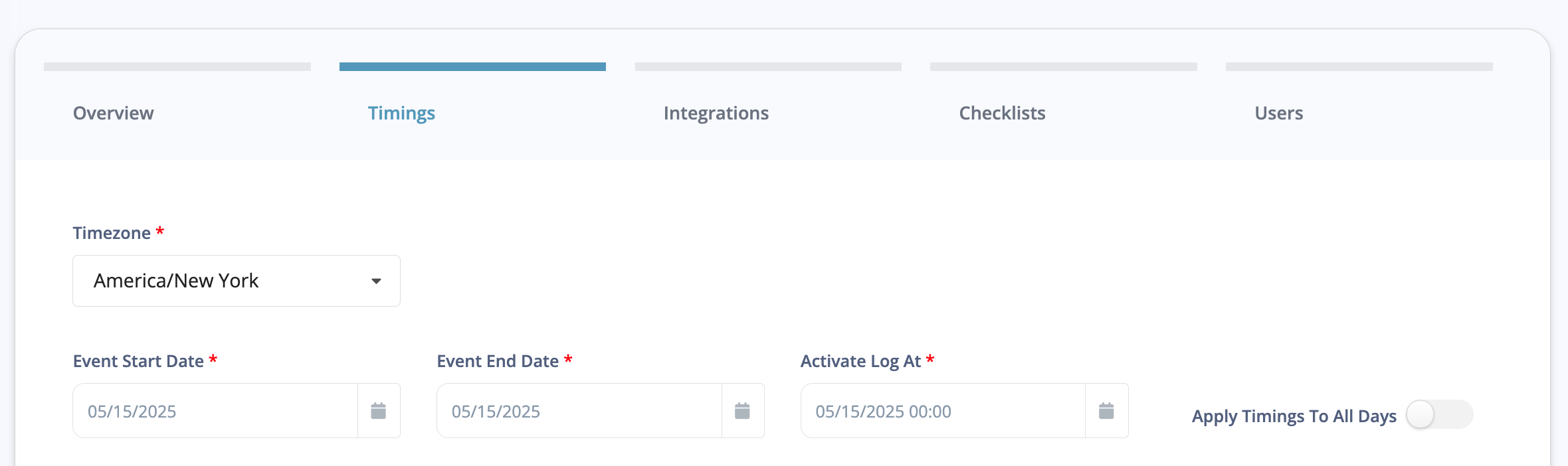 Log Activation – Raven Controls